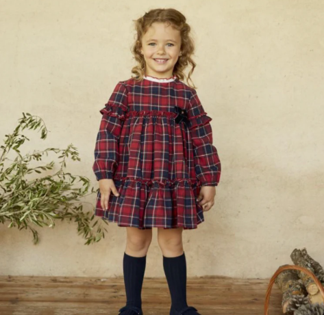 Red Plaid Girl’s Dress